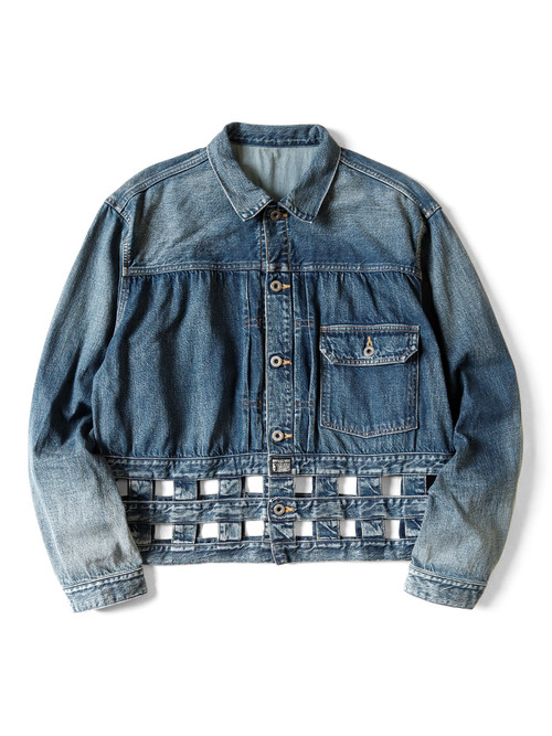 KAPITAL Jacket 11.5Oz Denim Windowpane 1ST JKT M`s (Processed)