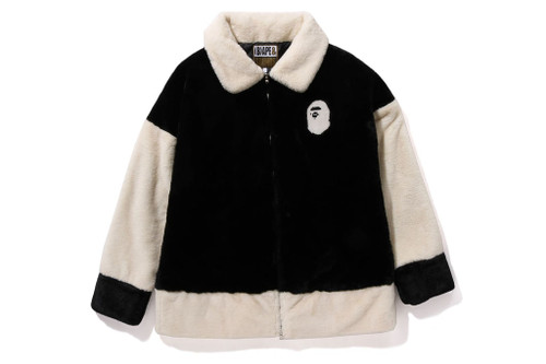 BAPE JACKET (B)APE FAUX FUR JACKET