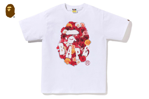 BAPE T-SHIRT ROSE APE HEAD TEE