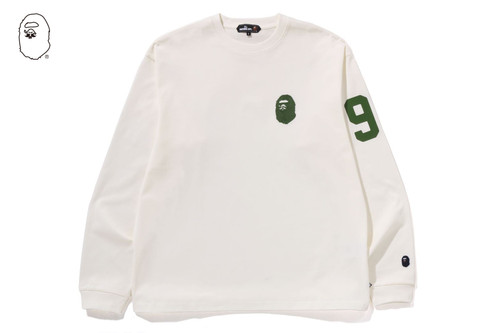 BAPE CUT AND SEWN LS PRINT TEE #1