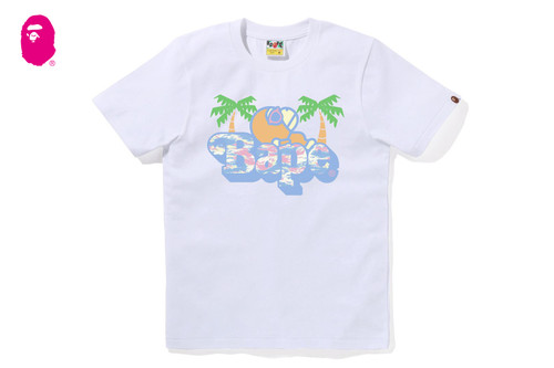 BABY MILO STORE PALM TREE PATTERN MILO ON BAPE TEE