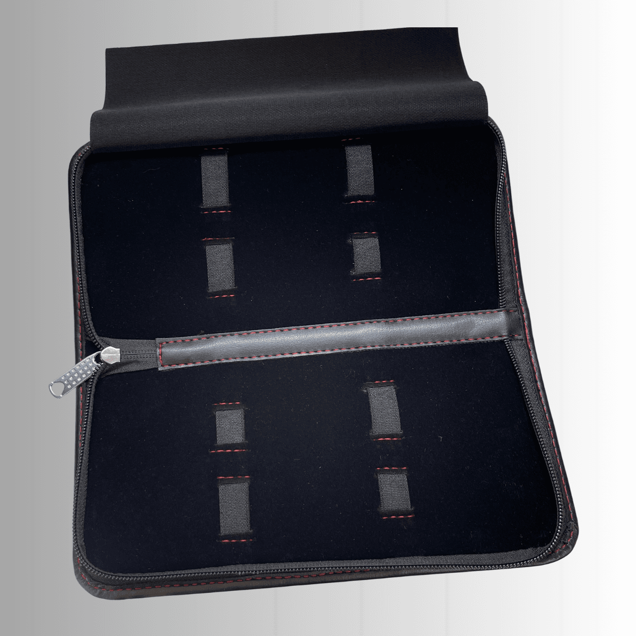 Shear Case for 4 Scissors, Snaps for Securing Scissors