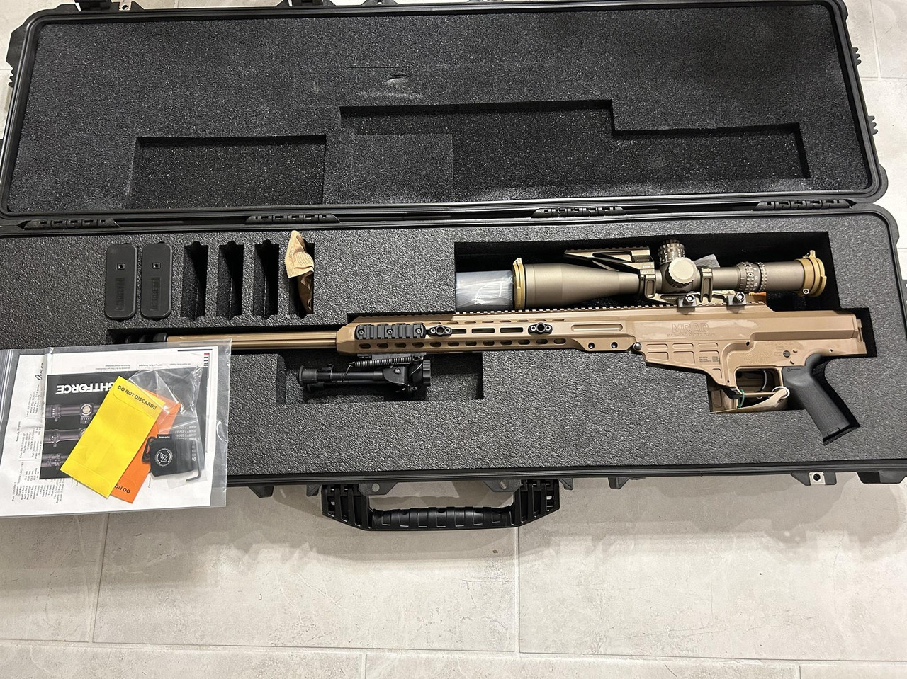Barrett MRAD MK22 MOD 0 .300 Norma Mag SOCOM Coyote Brown 26" Fluted ...