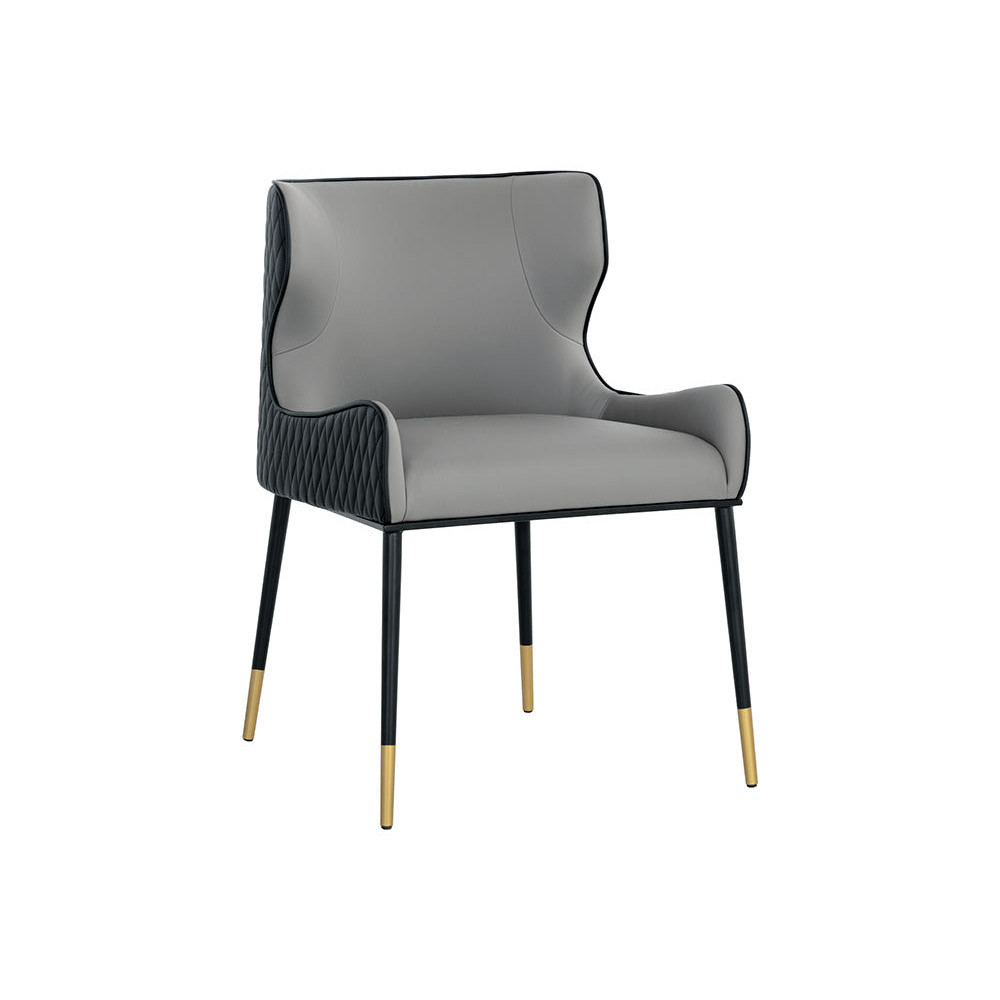 Sunpan Kline Dining Chair - Dillon Stratus / Dillon Black