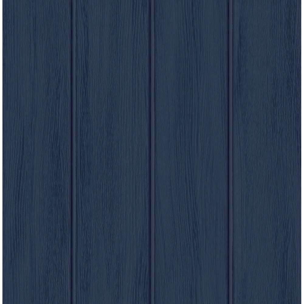 NextWall Wood Panel - Naval Blue
