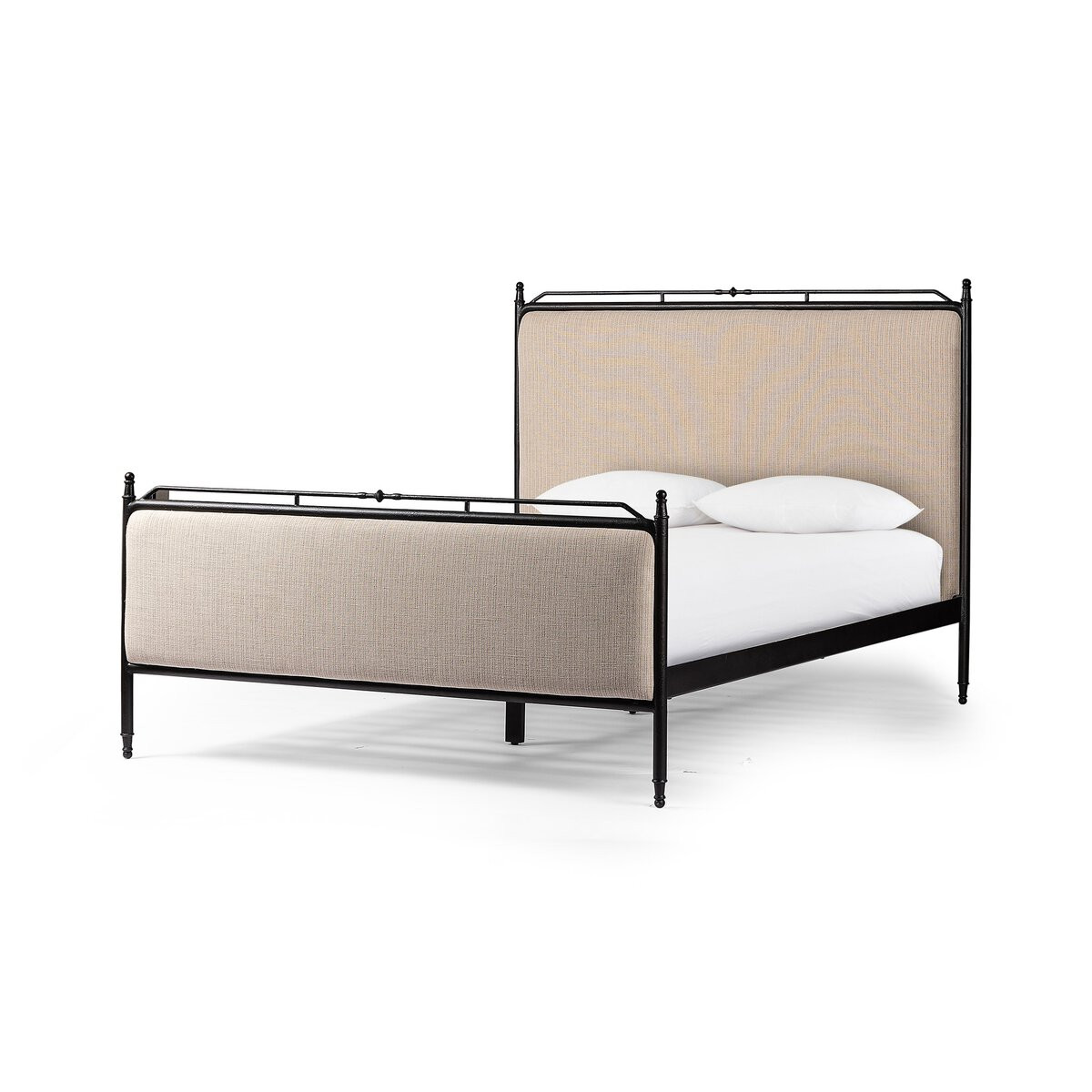 Amber Lewis x Four Hands Leyla Bed - Altair Mushroom - Queen