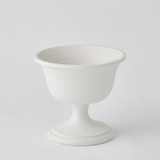 Global Views Villa Chalice Compote - Matte White - Lg