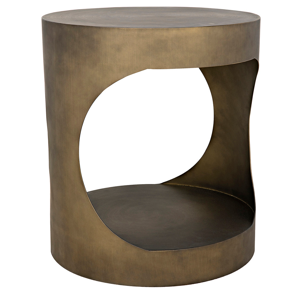 Noir Eclipse Round Side Table