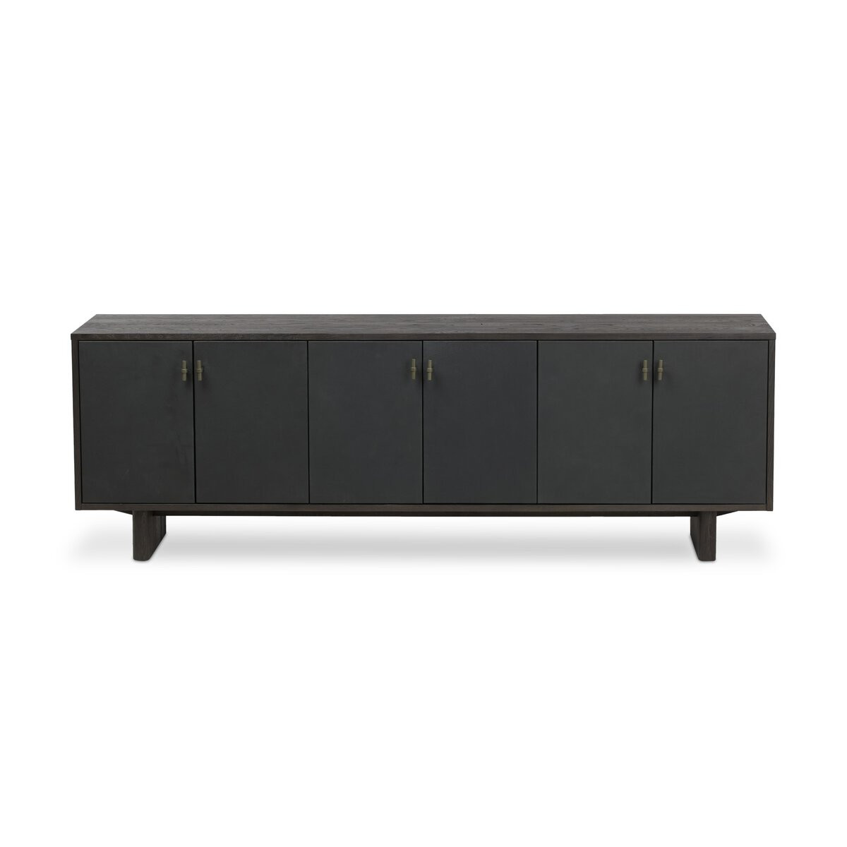 Four Hands Fisher Media Console - Smoked Black Veneer