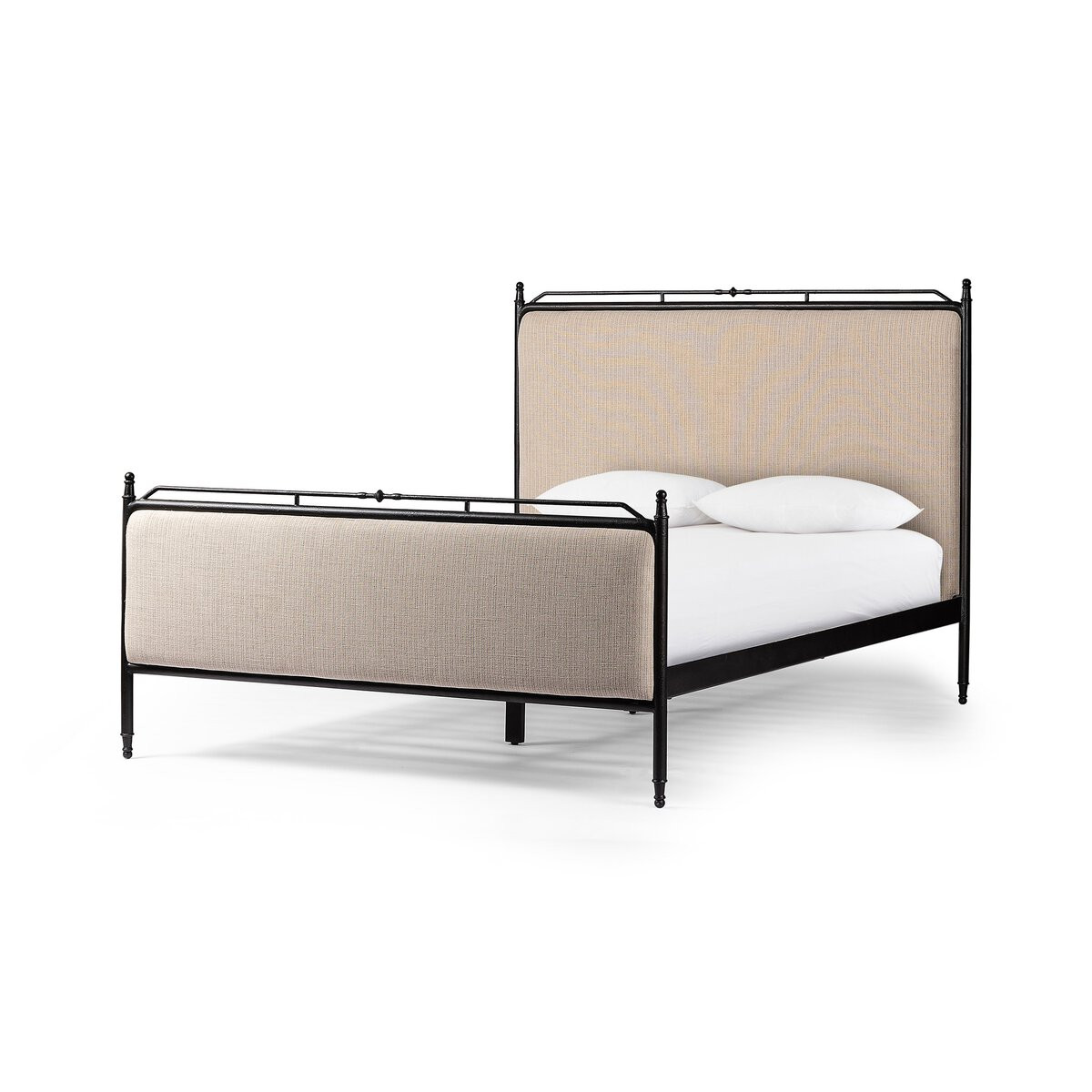 Amber Lewis x Four Hands Leyla Bed - Altair Mushroom - Queen