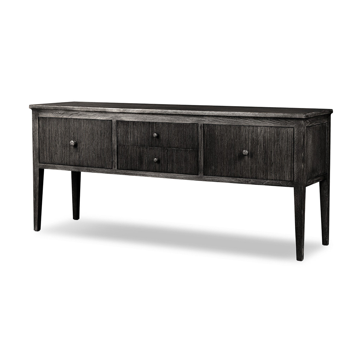 Amber Lewis x Four Hands Bush Desk - Distressed Black Oak