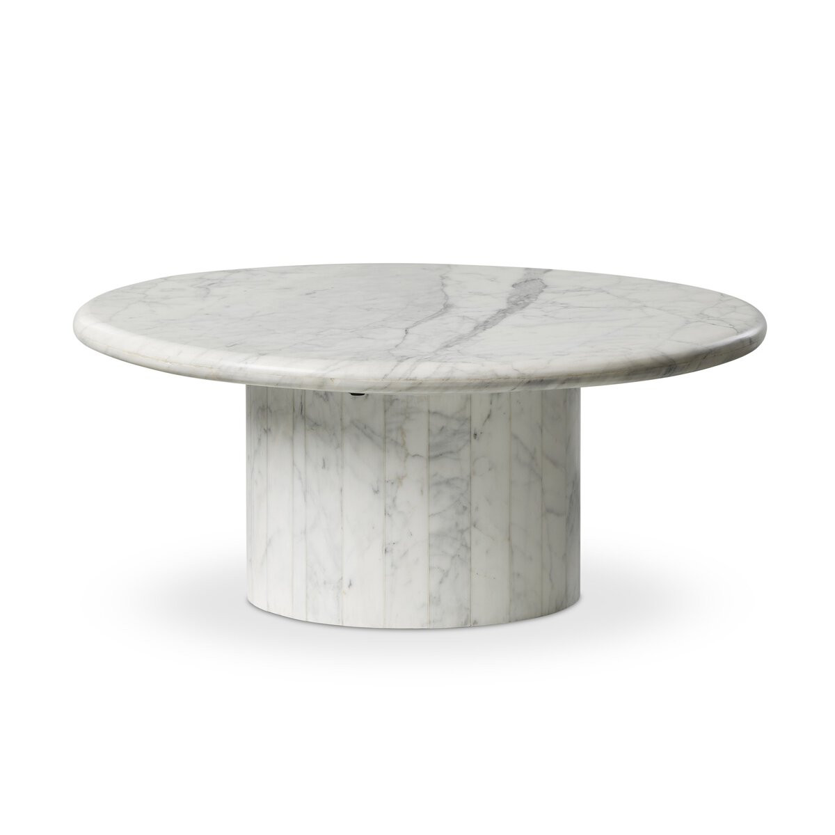 Four Hands Stuart Nesting Coffee Table Set - White Calacatta Marble