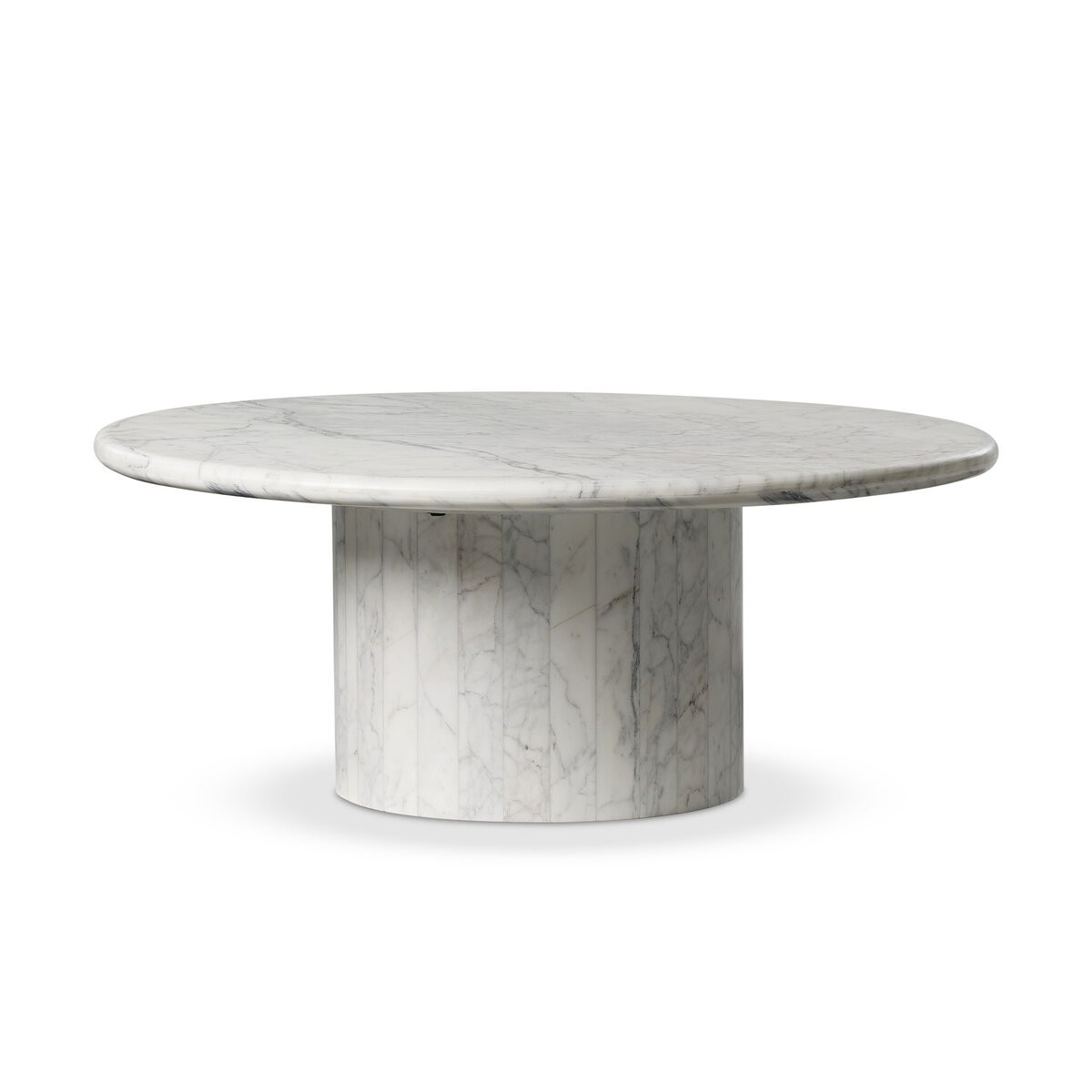 Four Hands Stuart Nesting Coffee Table Set - White Calacatta Marble