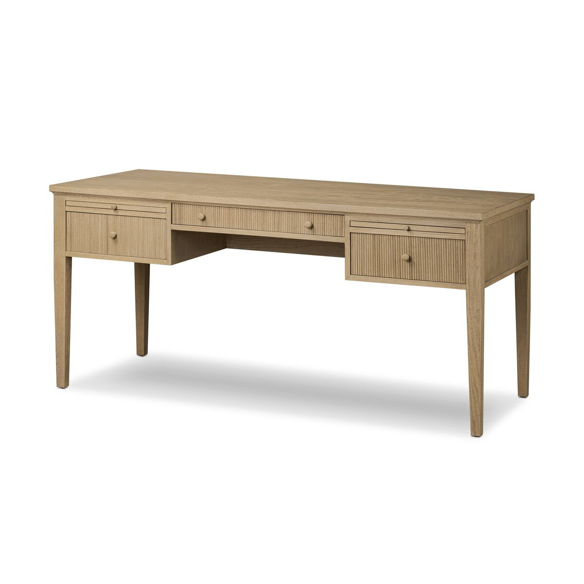 Amber Lewis x Four Hands Bush Desk - Distressed Black Oak