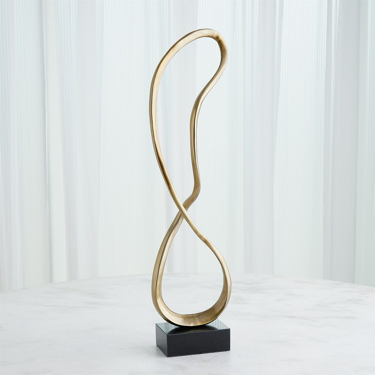 Global Views Sitting Loop Sculpture - Bronze