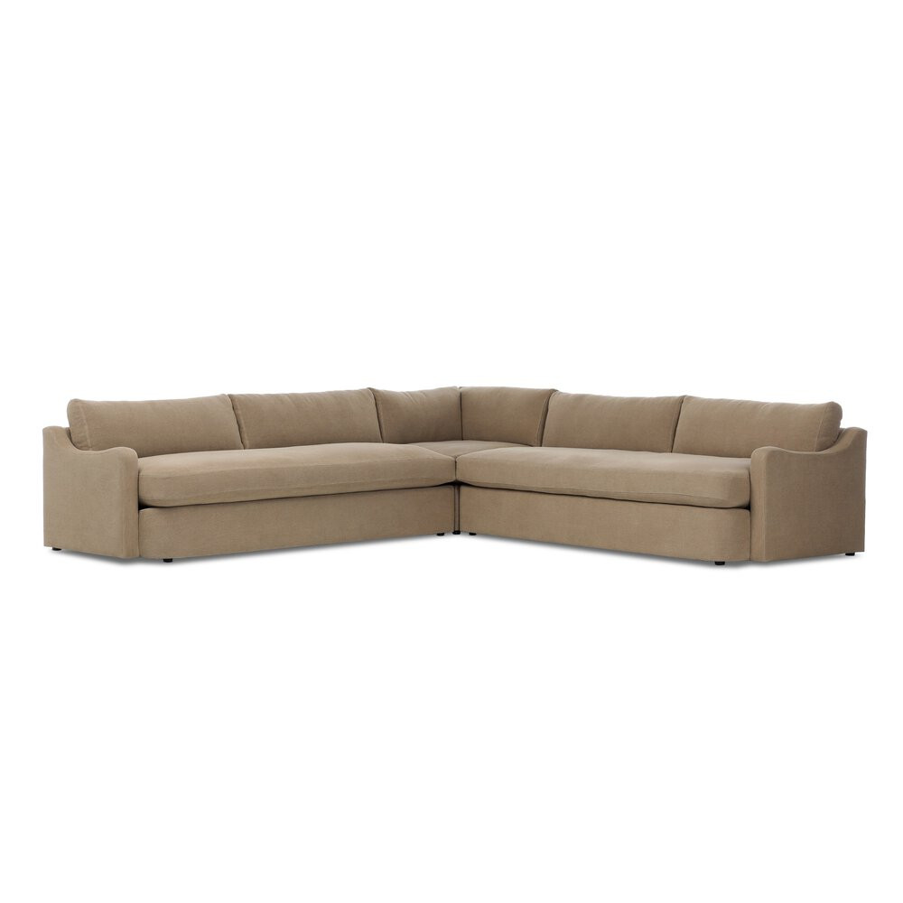 Amber Lewis x Four Hands Aurelia 3-Piece Sectional - Broadway Coffee