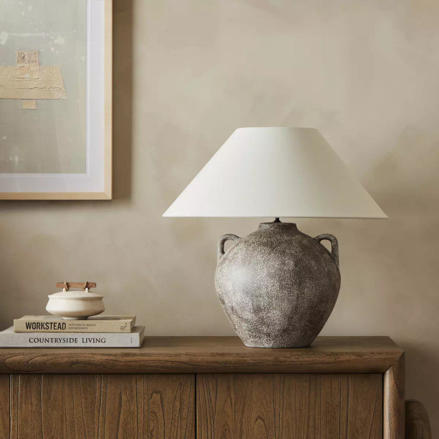 Four Hands Mays Table Lamp - Vintage Brown Ceramic