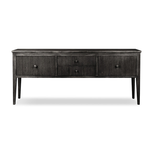 Amber Lewis x Four Hands Bush Desk - Distressed Black Oak