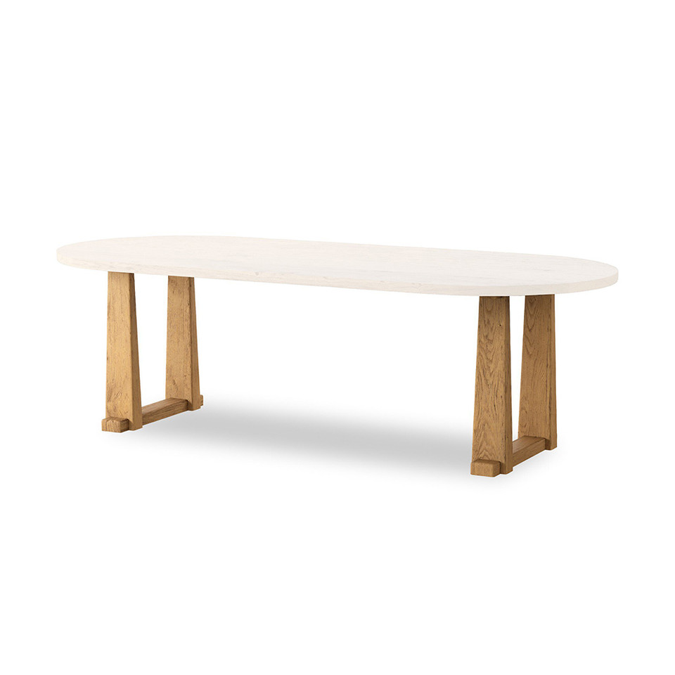 Amber Lewis x Four Hands Figueroa Dining Table 42" - Sawar Marble