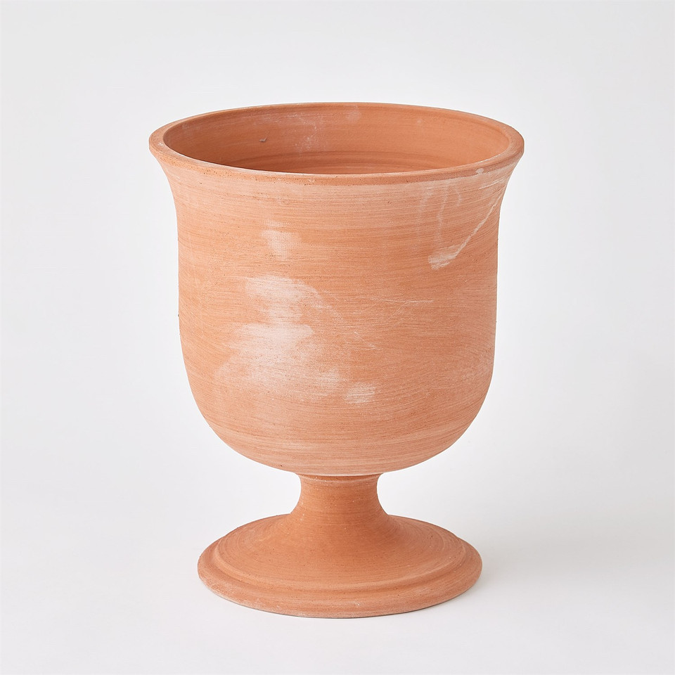 Global Views Villa Chalice Compote - Matte White - Lg
