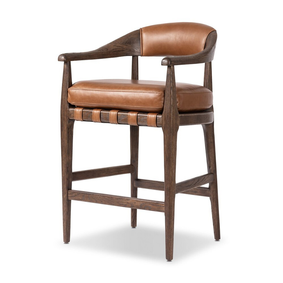 Four Hands Benton Counter Stool - Sonoma Chestnut