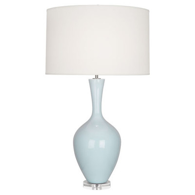 Robert Abbey Audrey Table Lamp - Baby Blue - Fondine Fabric Shade