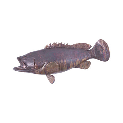 Phillips Collection Estuary Cod Fish Wall Sculpture - Resin - Copper ...