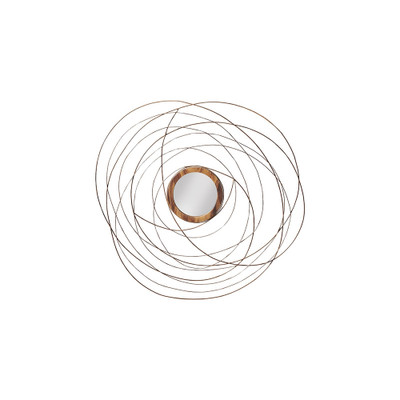Phillips Collection Nest Mirror - Chamcha Wood - Wire - Copper - LG