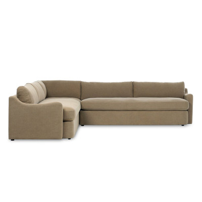 Amber Lewis x Four Hands Aurelia 3-Piece Sectional - 124" - Broadway Canvas