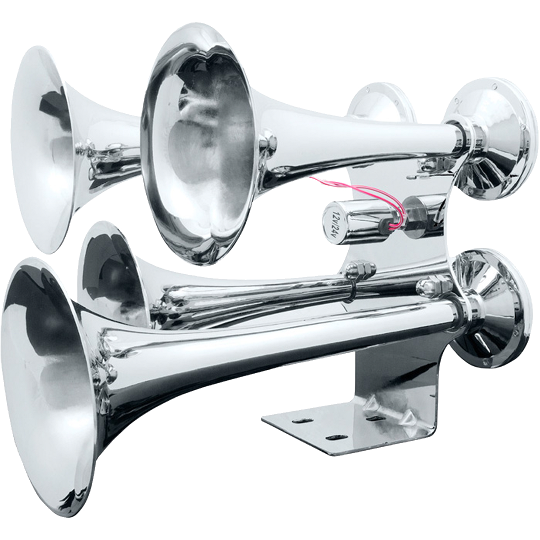 TRUX 4 Bell Train Horns 140-145 Decibels - THORN-2