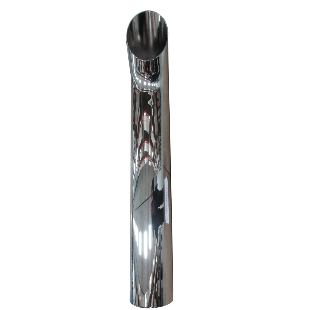 Fitzgerald 8in Turn Out Chrome Exhaust Stack - Fitzgerald Truck Parts