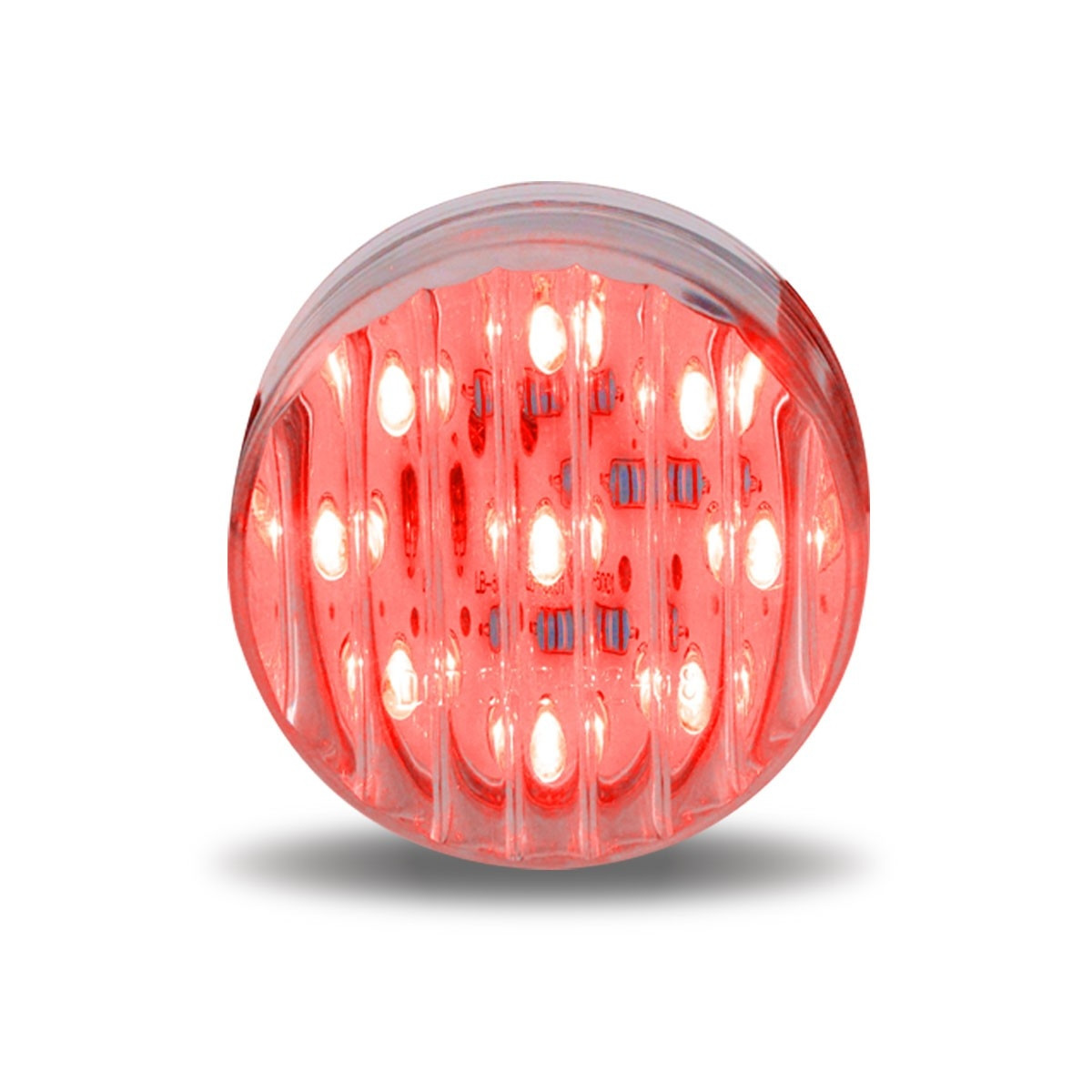 LED Clear/Red Marker Light 2 1/2in - Fitzgerald Truck Parts