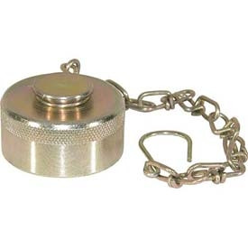 Steel Dust Cap with Chain for 1" NPT Coupler