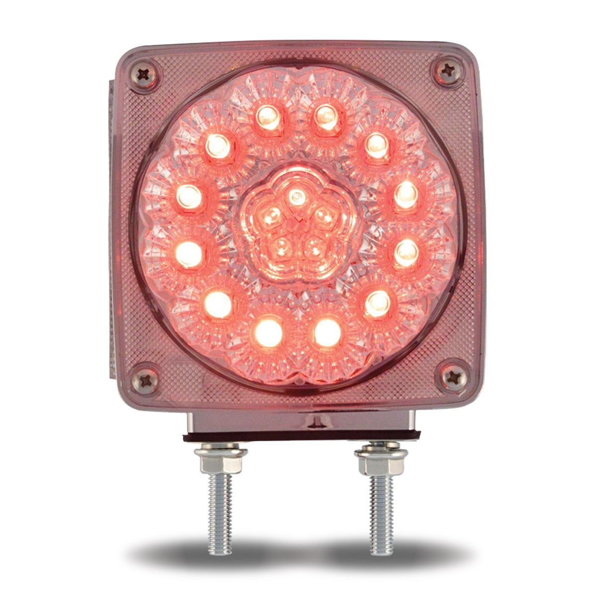 Clear Amber / Clear Red Turn Signal & Marker Double Face LED Fender ...