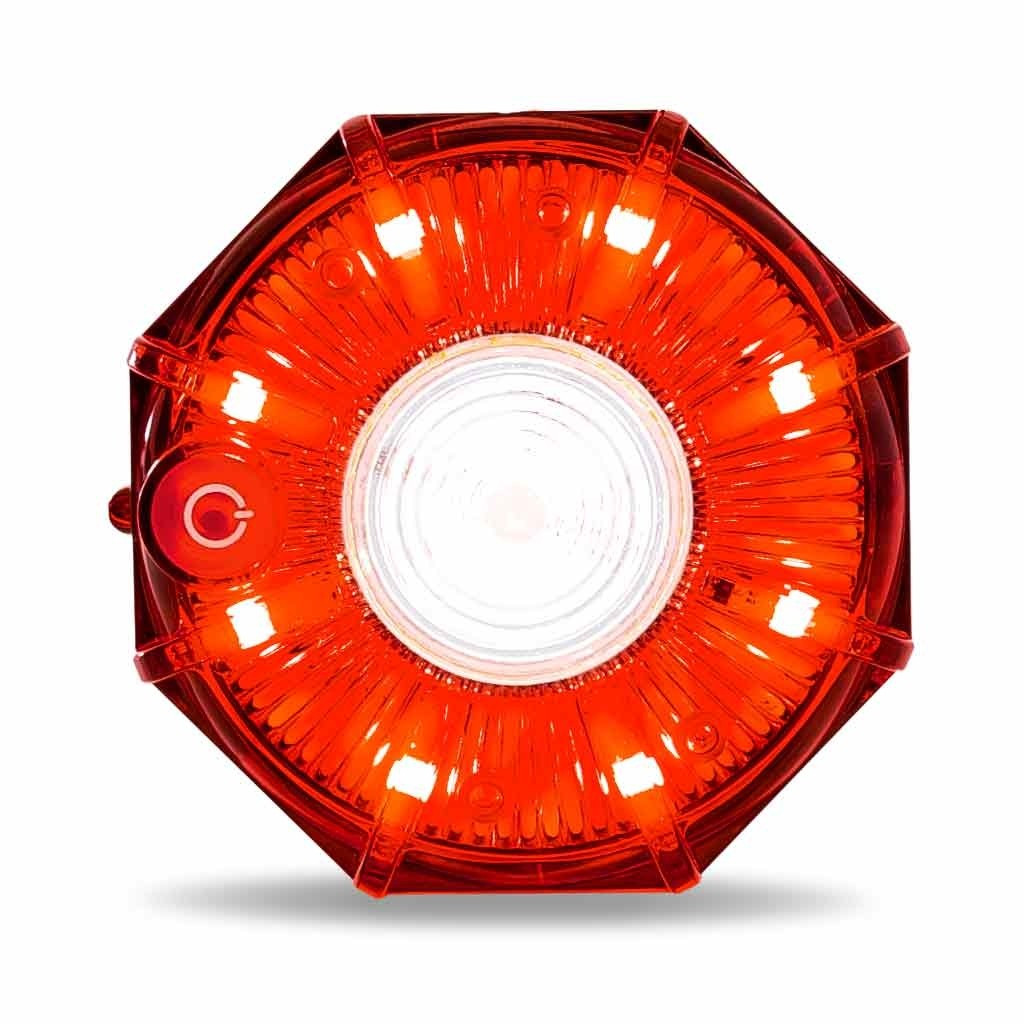 Dual Color LED Warning Lamp Red and White