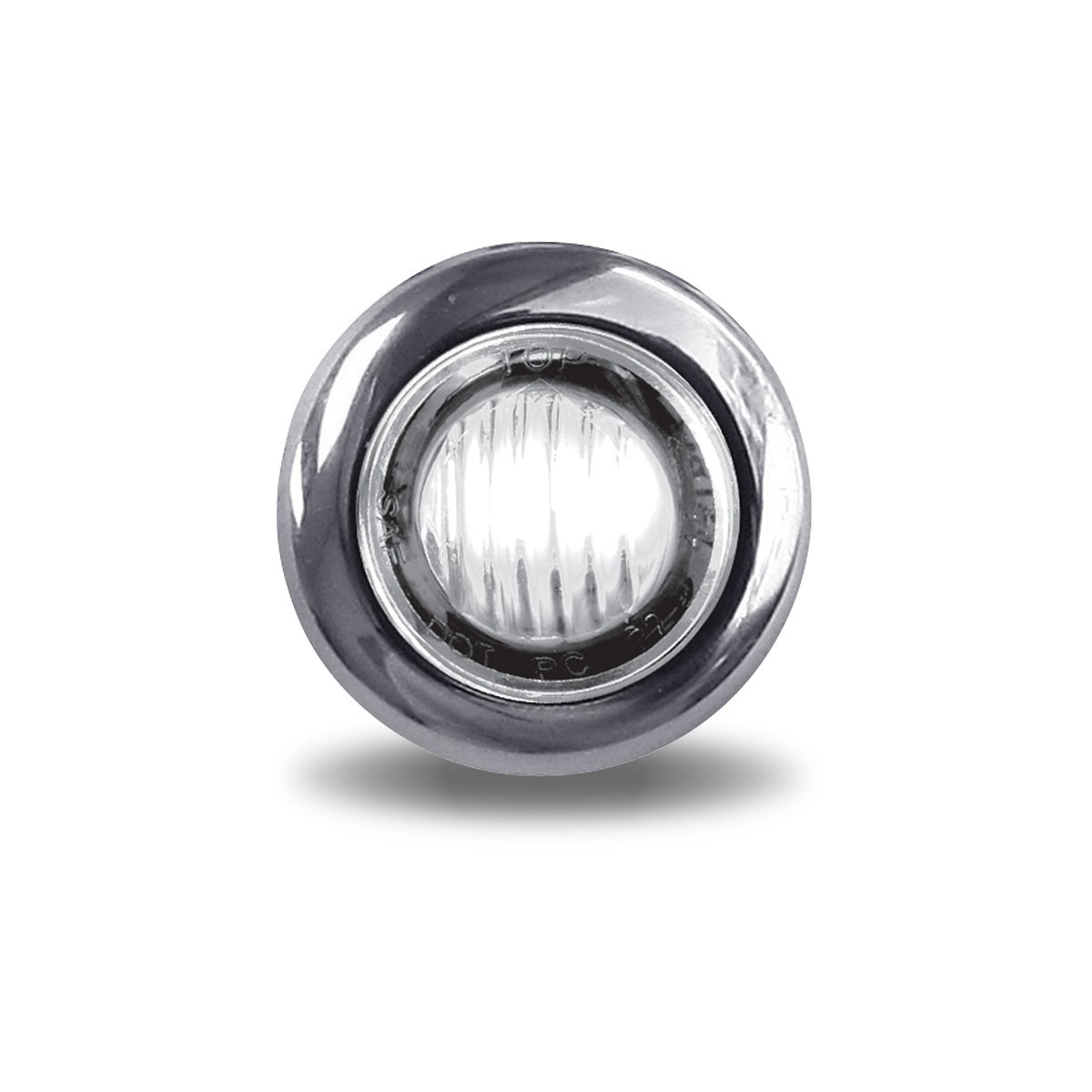 TRUX Mini Button Dual Revolution Stop, Turn & Tail Red/White LED - TLED ...