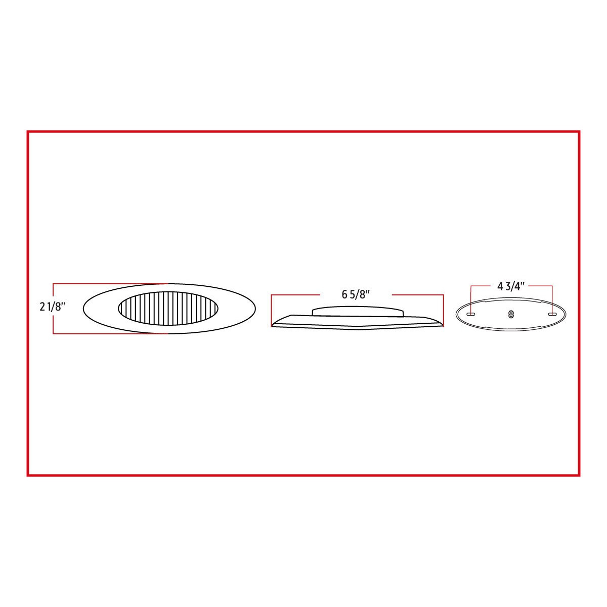 Red LED Replacement for Panelite M1 (4 Diodes)