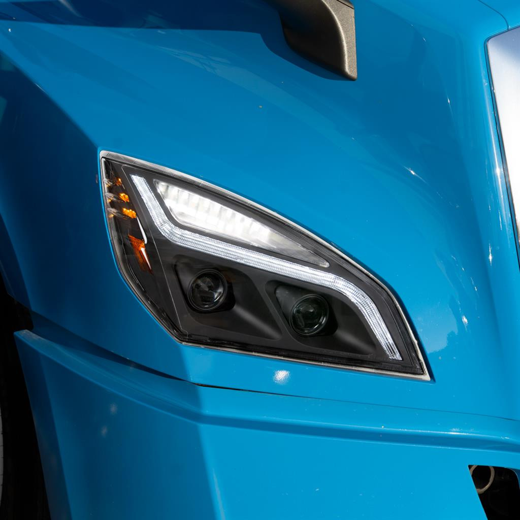 Blackout LED Projection Headlight with LED Position Light & Turn Signal ...