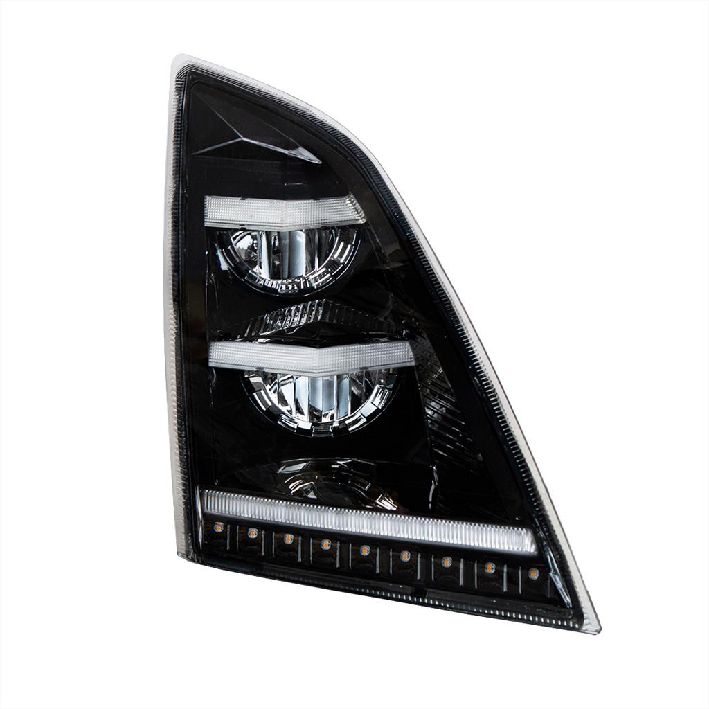 Blackout LED Headlight with Sequential LED Signal & Position Light Bars ...