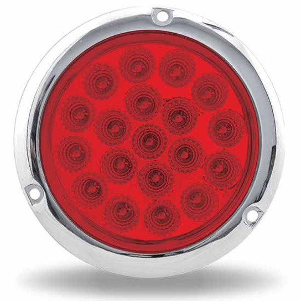 4" Red Stop, Turn & Tail Flangemount LED (19 Diodes)