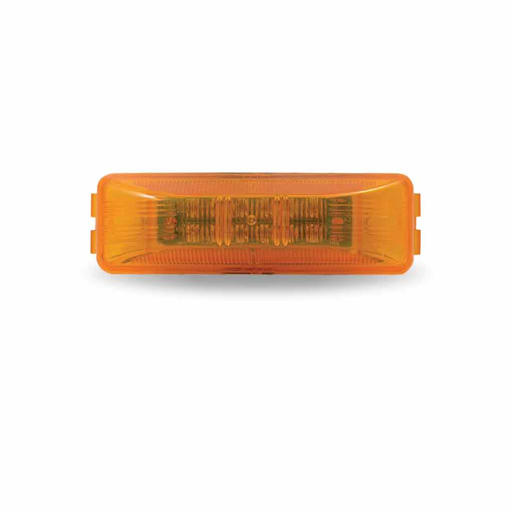 1" x 4" Amber Marker Rectangular LED Light - (12 Diodes)