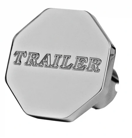 Chrome Octagon Shaped Air Brake Knob - Trailer