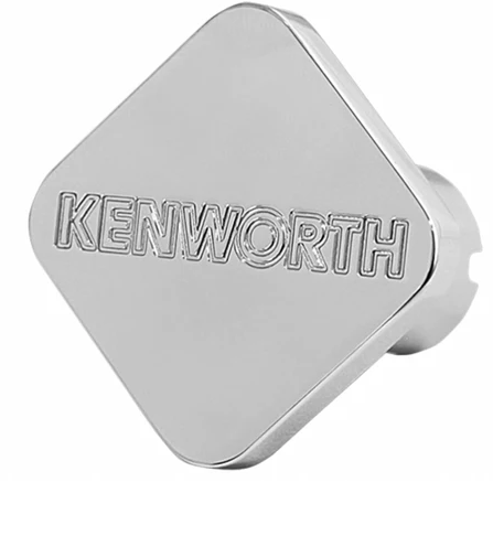 Chrome Square Shaped Air Brake Knob - Kenworth