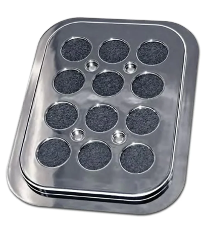 Air Filter with Chrome Cover CF19501C, 19501, 19501C