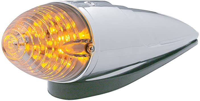 LED Grakon 1000 Cab Light Beehive Style, Amber LED/Clear Lens