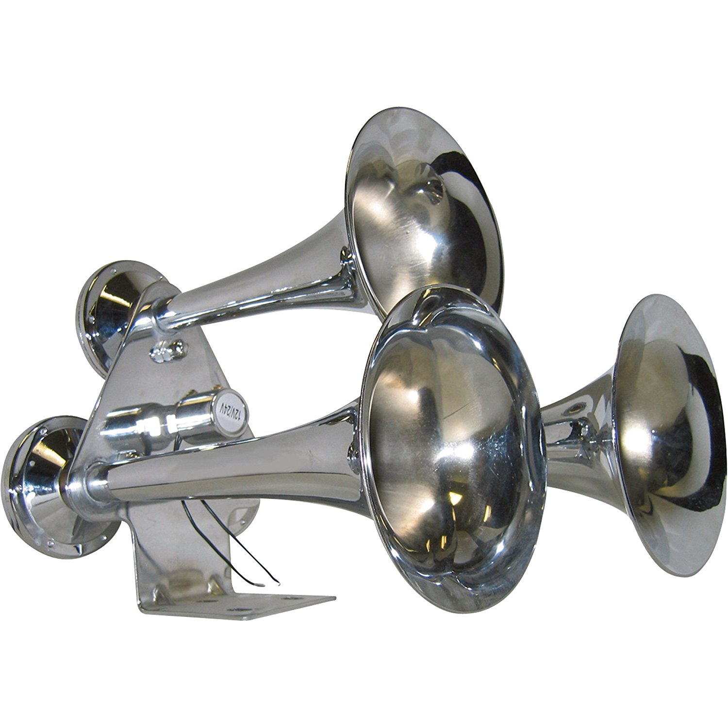 3 Bell Chrome Train Horn (130-135 Decibels)
