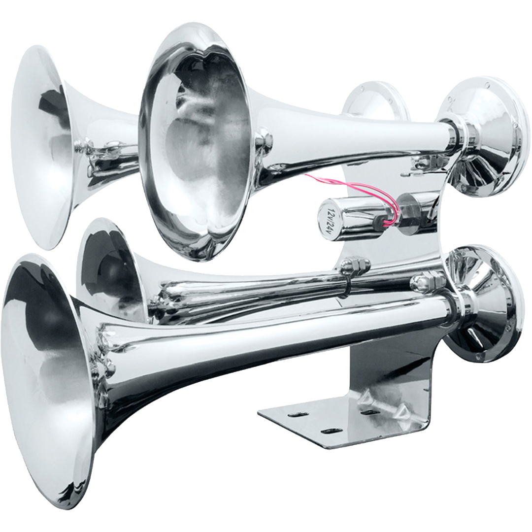 TRUX 4 Bell Train Horns 140-145 Decibels - THORN-2
