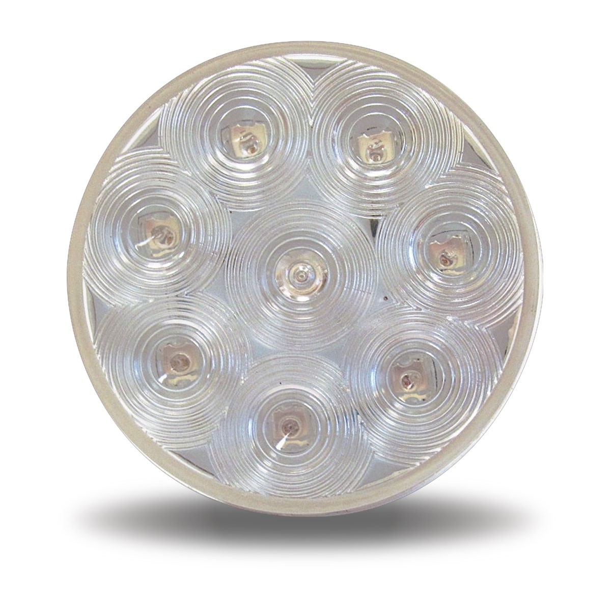 TRUX 4" Clear Red Stop, Turn & Tail LED (8 Diodes) - TLED-48CR