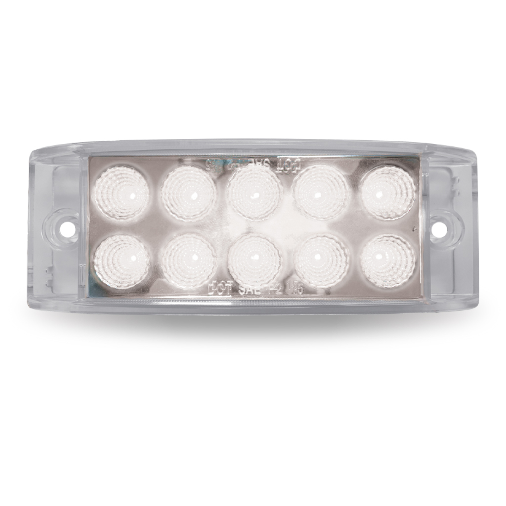 2" x 6" Red Marker Rectangular LED Light - (10 Diodes)