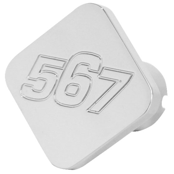 Chrome Square Shaped Air Brake Knob - 567